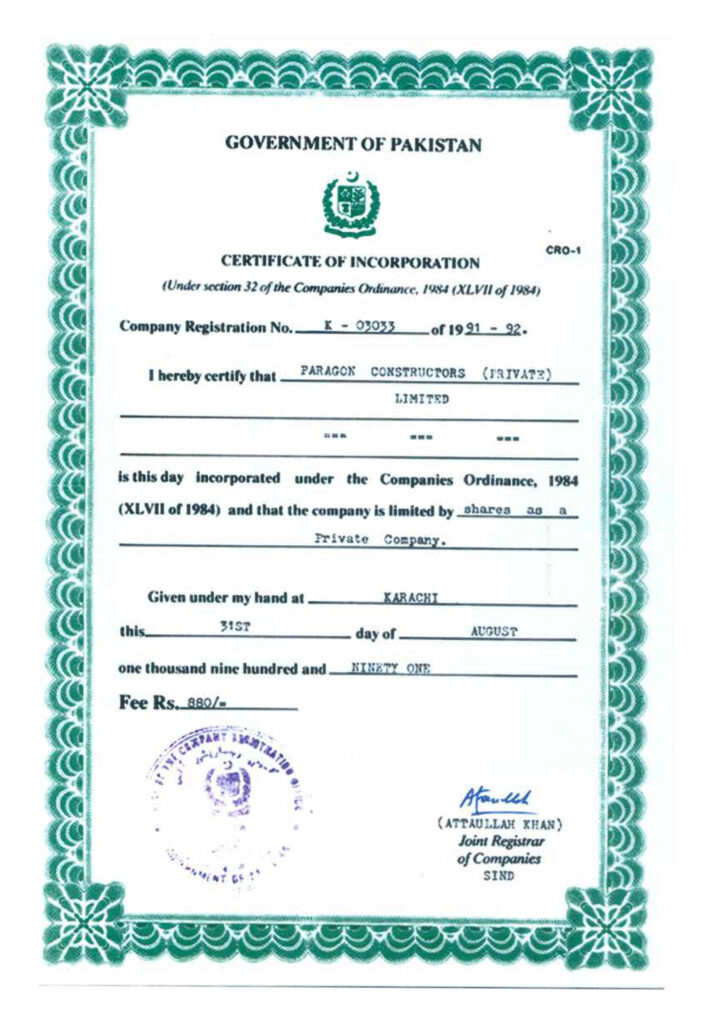licenses – Paragon Constructors